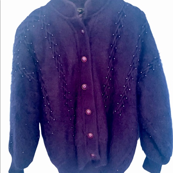 Venesha | Sweaters | Vintage Venesha High Quality Angora Purple ...